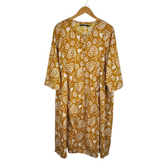 Gudrun Sjoden | Dresses | Gudrun Sjoden Floral Cotton Midi Dress | Poshmark